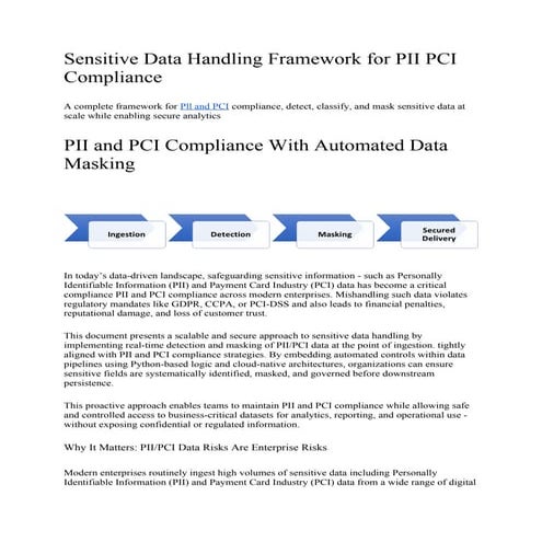 Sensitive Data Handling Framework for PII PCI Compliance (1).docx