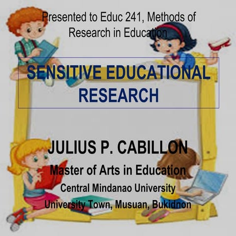 Sensitive Educational Research | PPT