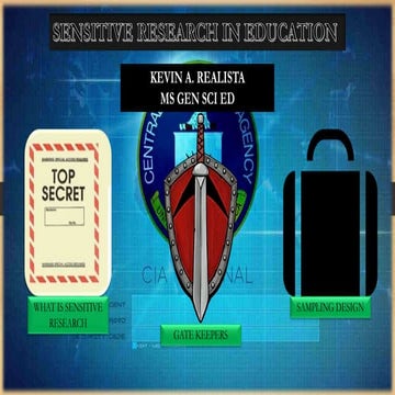 Sensitive research in Education | PPT