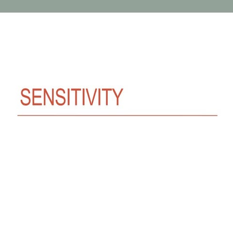Sensitivity | PPTX