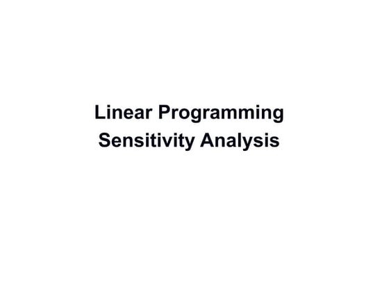 sensitivity analyses.ppt | Science