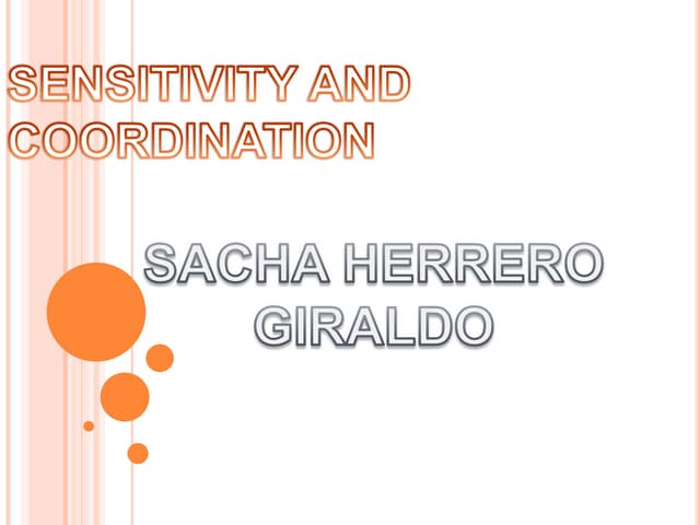 Chapter sensitivity in living organisms | PPTX