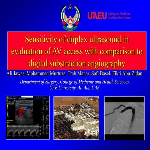 Sensitivity of duplex ultrasound in evaluation of av access with ...