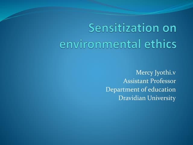 Scope and importance of environmental studies | PPTX | Environmental Services Industry | Industries