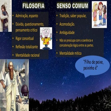 senso comum filosofia e mito | PPT
