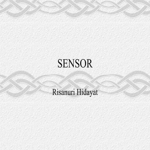 Sensor | PPT