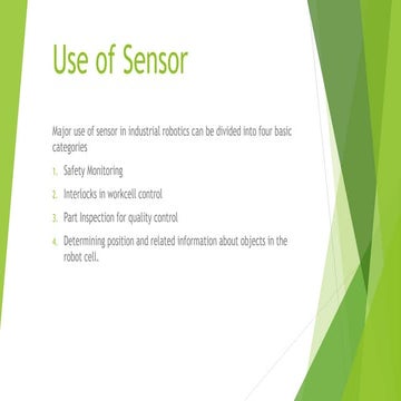 Sensors application and features in robotics .pdf