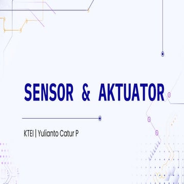 MATERI SENSOR DAN AKTUATOR PADA MICROCONTROLLER | PDF