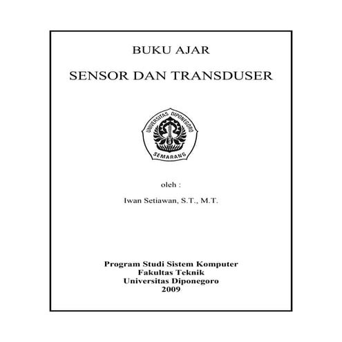 Sensor dan transduser | PDF