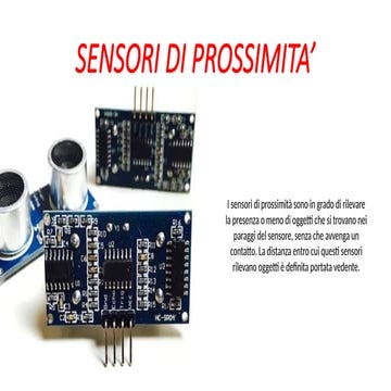 SENSORI DI PROSSIMITA’ IN POWERPOINT 2024 | PPT