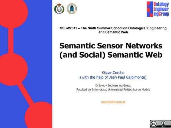 Overview Of The W3c Semantic Sensor Network Ssn Ontology Ppt 9140