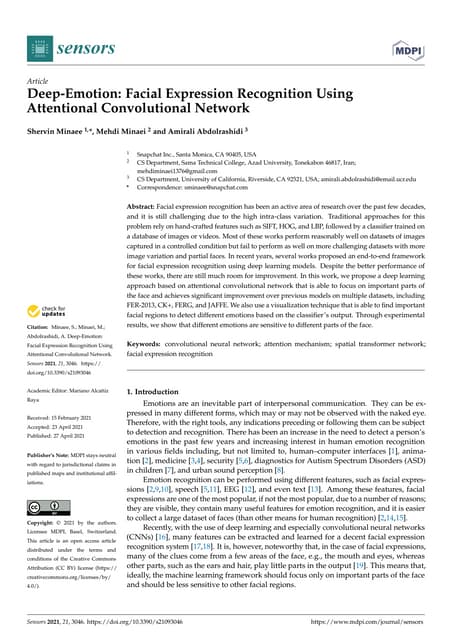 Hybrid Facial Expression Recognition (FER2013) Model for Real-Time Emotion Classification and ...