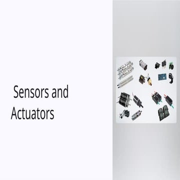 sensors and actuator electrical subject. | PPTX