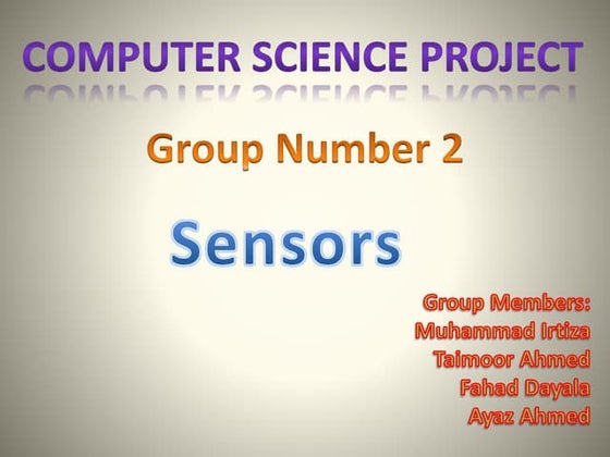 History of sensors | PPT