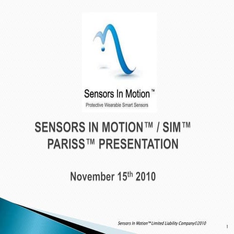 Sensors in Motion™ Presentation | PPT