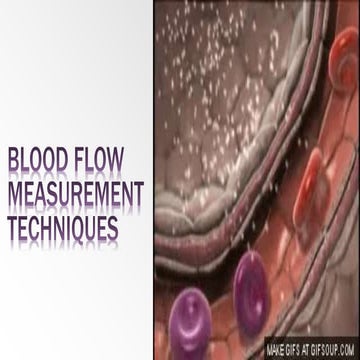 Blood Flow Sensors and Meters with their working | PPT