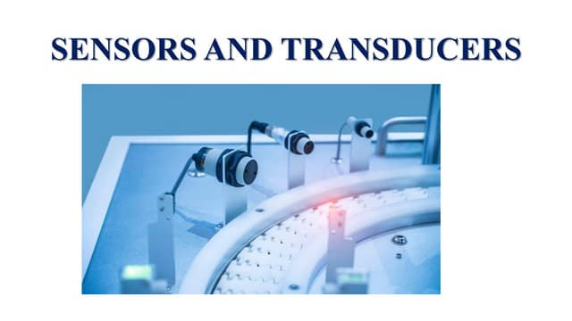 sensors (It`s type) | PPT