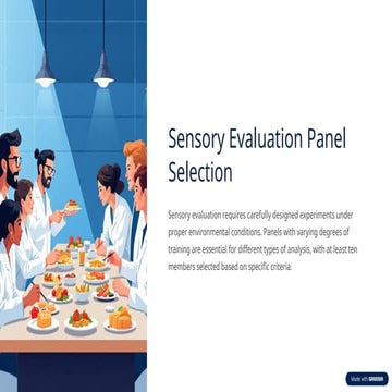 Sensory Evaluation Of the Food Products.ppt