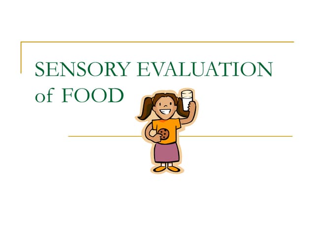 Sensory Evaluation Lab Report | PDF