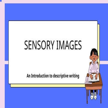 Sensory Imagery English Presentation in Colourful Graphic Grid Style .pptx