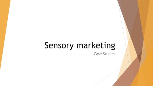 Mba Cb Sensory Marketing | PPT