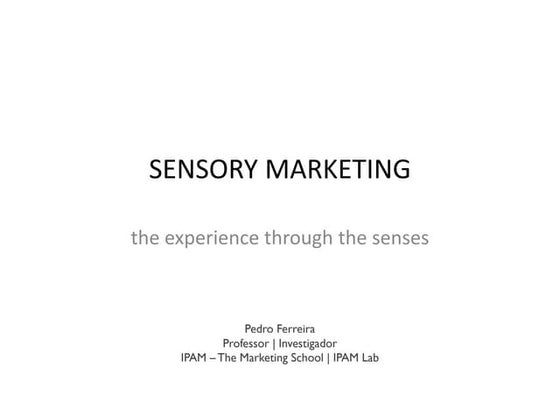 Mba Cb Sensory Marketing | PPT