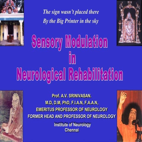 Sensory modulation in neurological rehabilitation | PPT