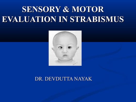 Amblyopia ( Quick Revision - Ophthalmology ) | PPT