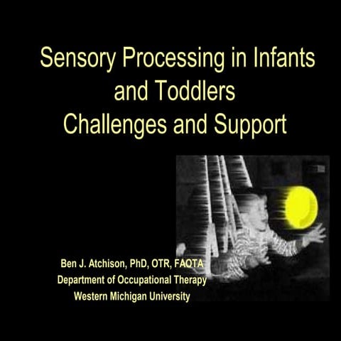 Sensory Processing in Infants and Toddlers | PPTX