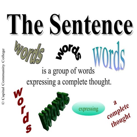 Sentence | PPT