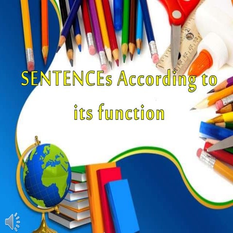 Types of Sentences | PPSX