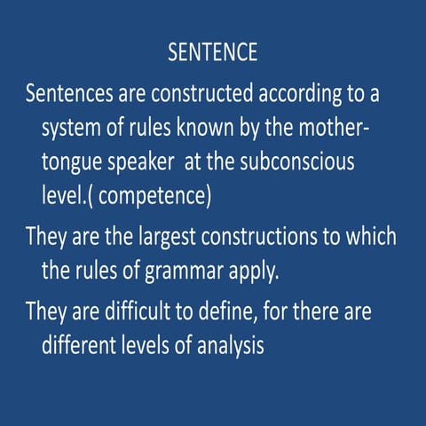 Sentence Presentacion Slides | PPSX