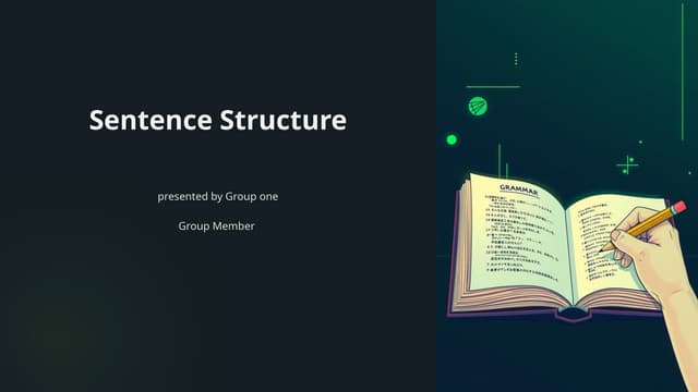 Semi detailed lesson plan for sentence structure | DOCX