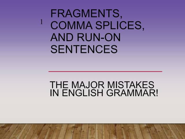 Common Sentence Errors Ppt - Catalog Library Common Sentence Errors Ppt - Catalog Library