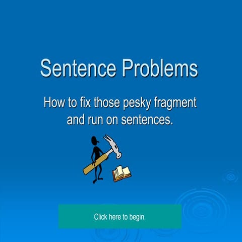sentence and fragments in English 9 subject | PPT