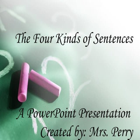 Four Types Of Sentences | PPT