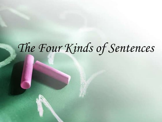 Four types-of-sentences | PPT