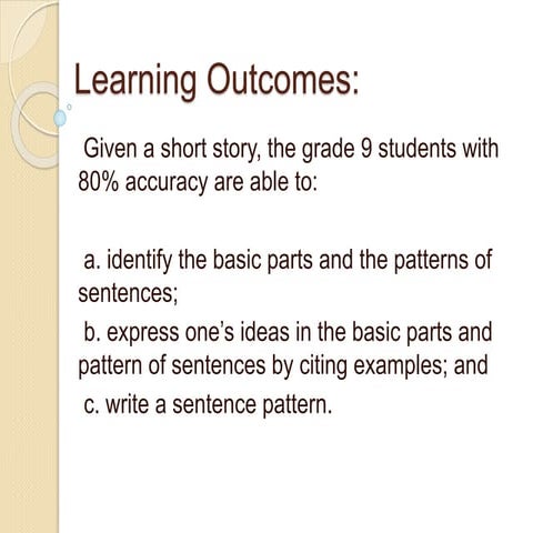 Sentence pattern | PPTX