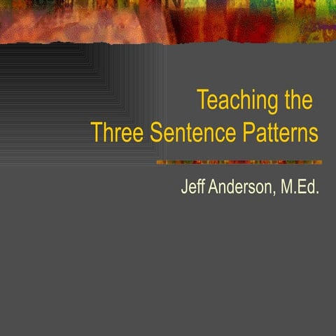 Sentence Patterns | PPT