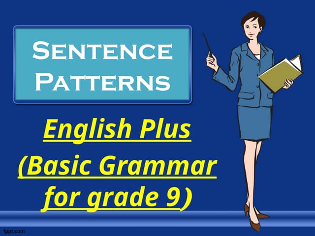 Sentence patterns | PPTX