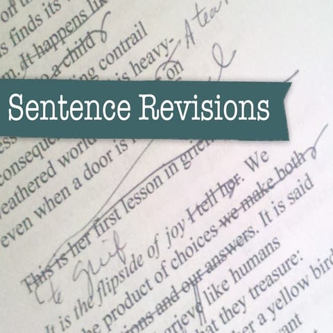 Sentence Revisions Activity | PDF