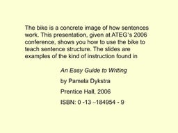 Sentence With Bikes