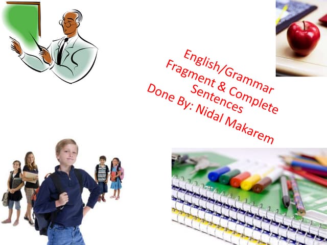 Sentence Fragments And Run Ons | PPT