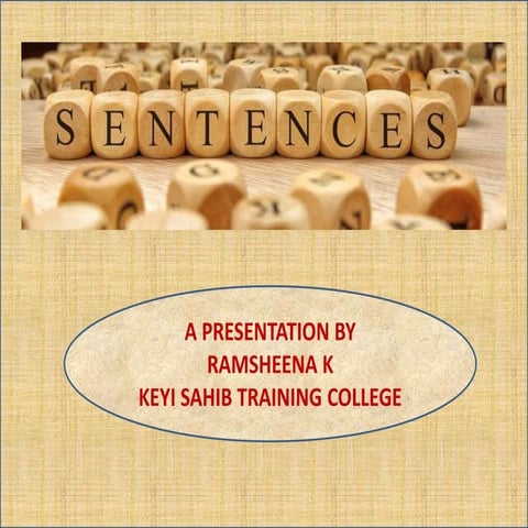 Sentences | PPTX