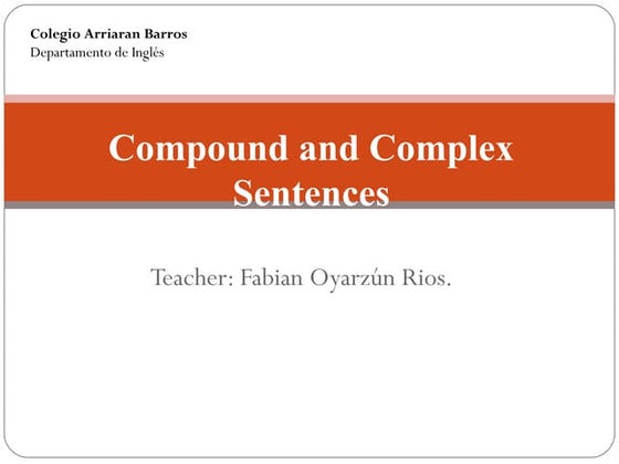 Sentence structure powerpoint | PPT