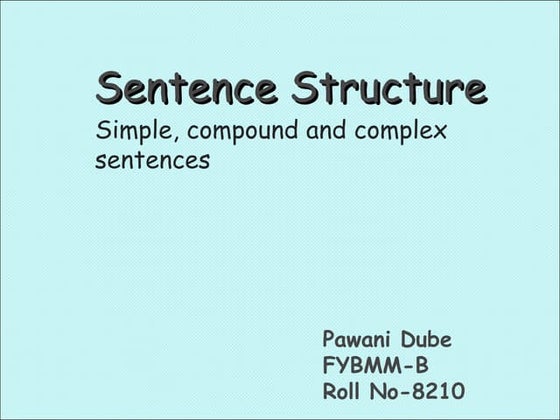 Sentence Structure PPT powerpoint p.pptx