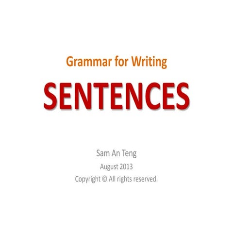 Sentence structures | PPTX | Programming Languages | Computing