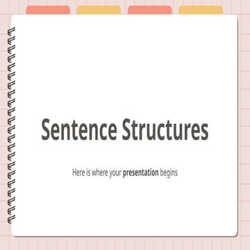 sentence structures .pptx sentence structures for basic levels. | PPTX