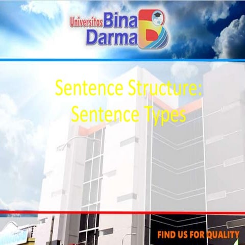 Sentence_Structure_Types.ppt for grade two learners | PPT