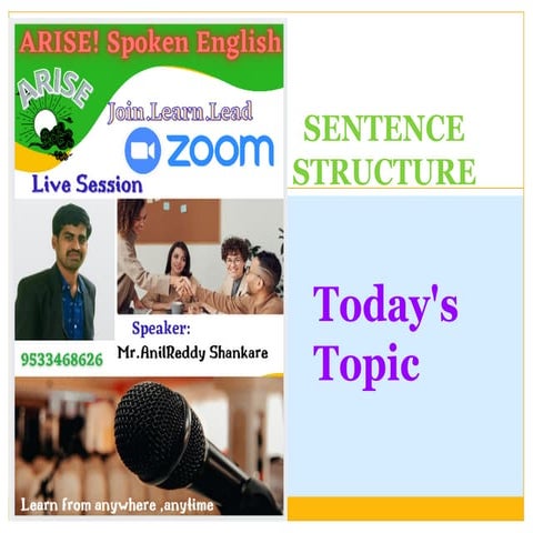 Sentence structure &parts of sentence | PDF